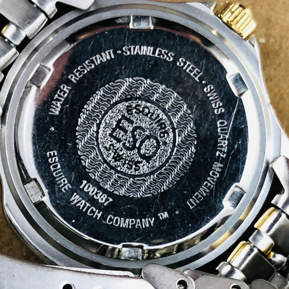 Movado | Accessories | Vintage Rare Movado Esq Swiss Date Diver Watch ...